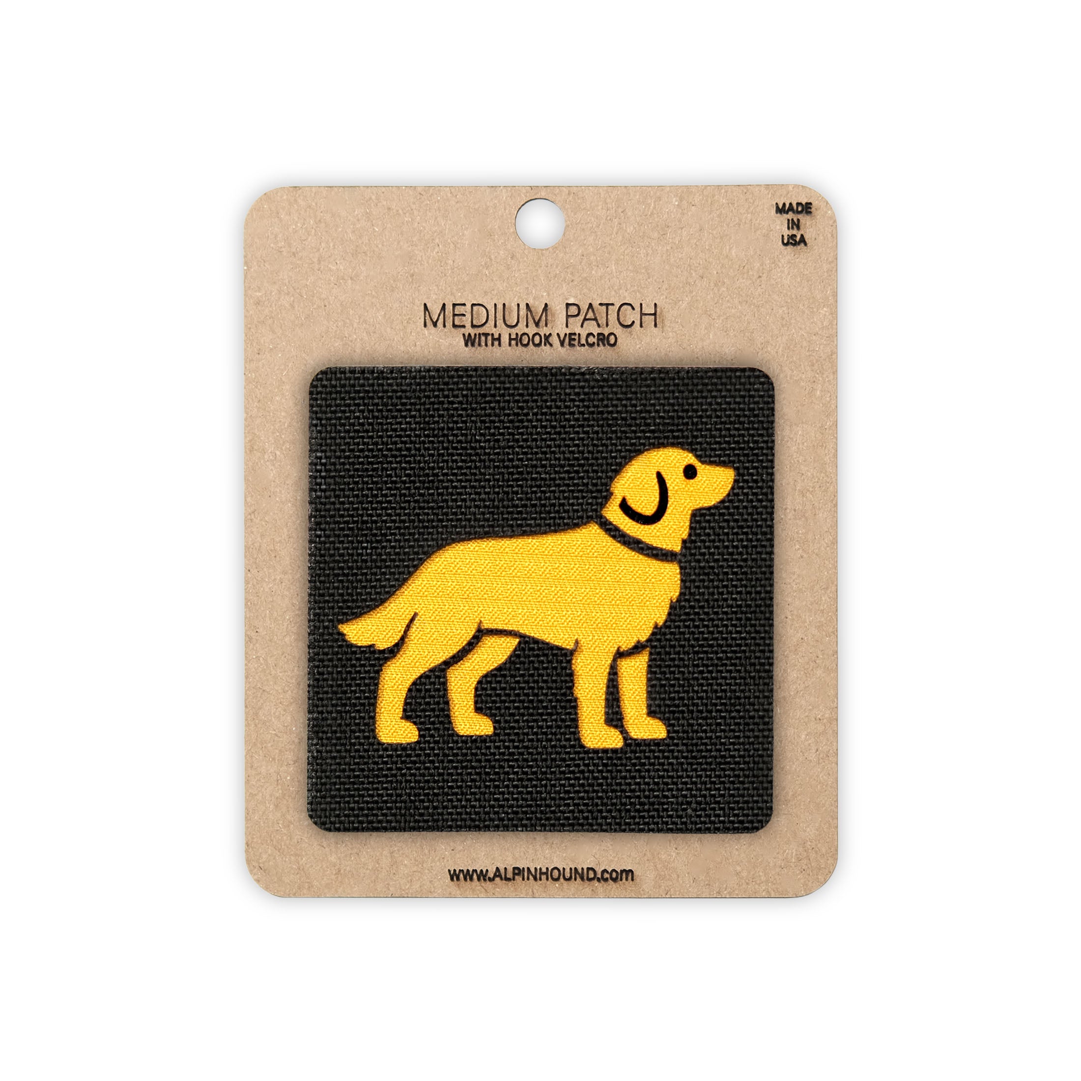 Golden Retriever 2x2 Cordura Tactical Patch – Hook Back – Alpinhound