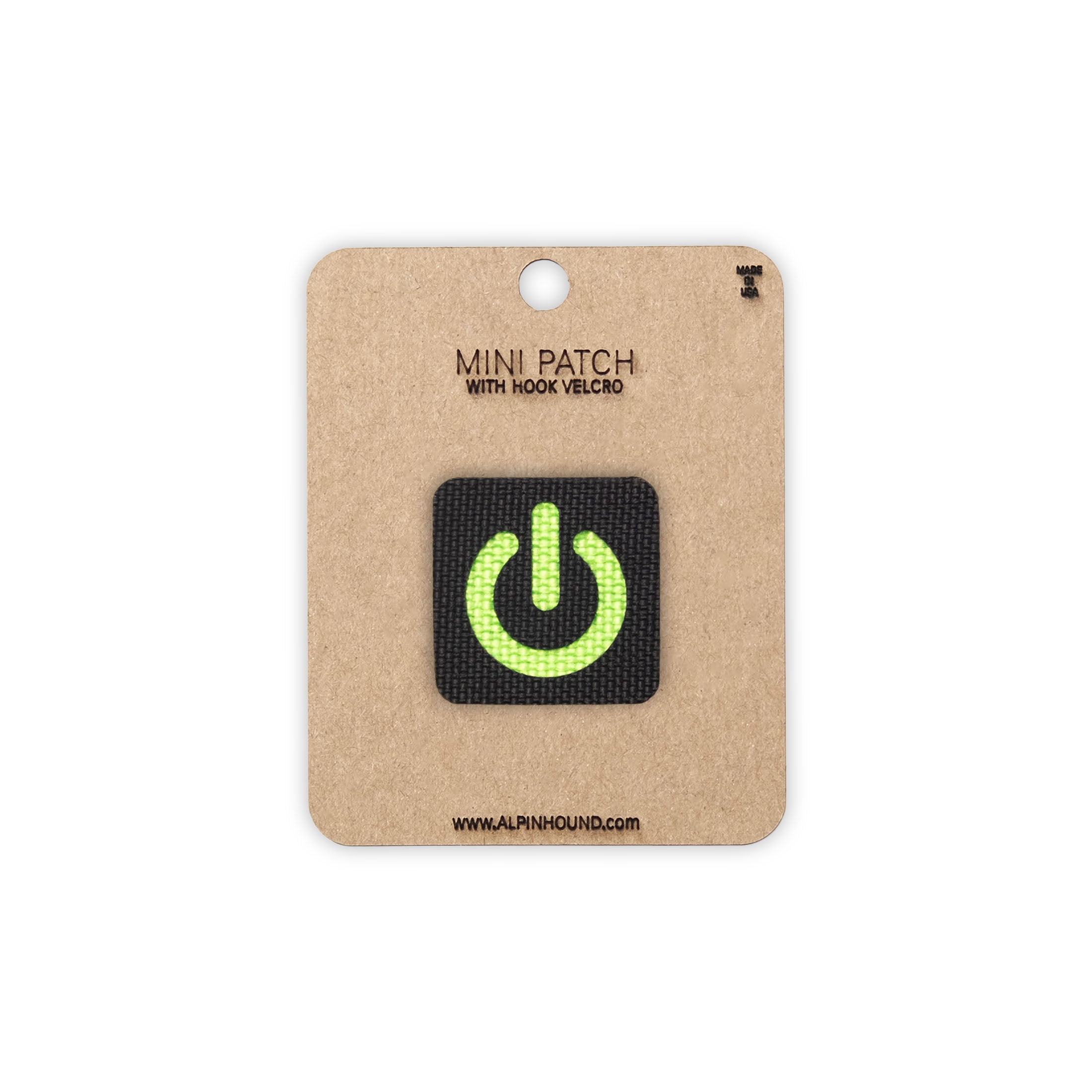 Power On Tactical Patch 1X1 Cordura Morale Patch by Alpinhound Supply