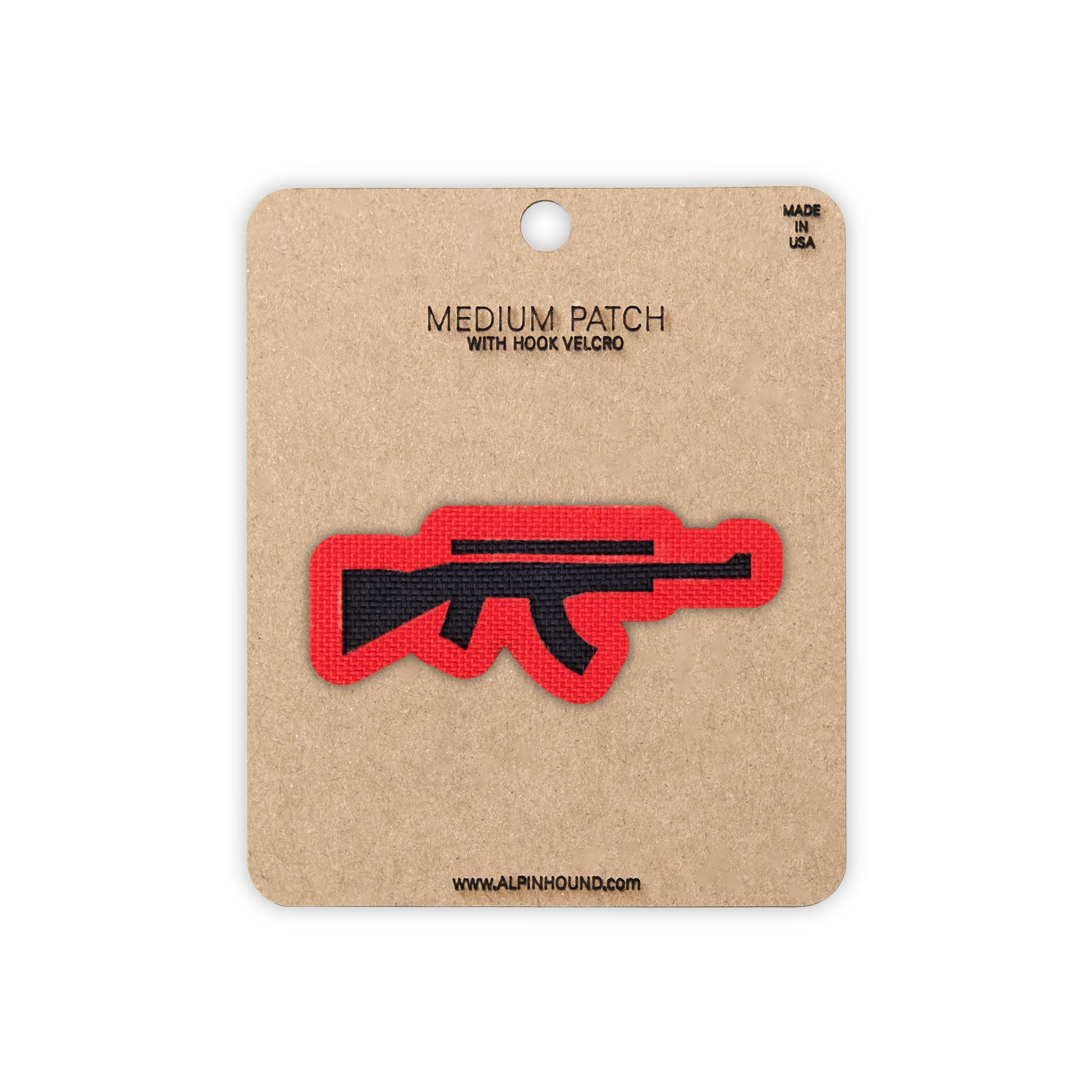 Rifle Tactical Patch Fits 2X2 Cordura Morale Patch by Alpinhound Suppl